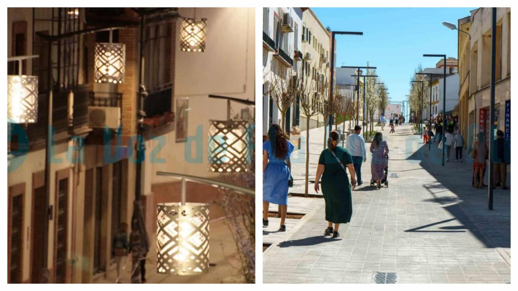 Las farolas de Orellana, cuatro veces más baratas que las de La Mina